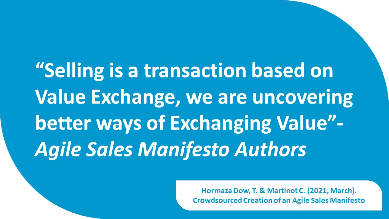 Agile Sales Manifesto - Business Agility+AI Education Material